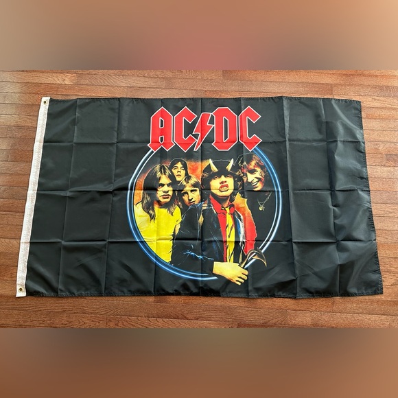 Wall Decor | Acdc Flag Tapestry Picture Banner Huge 3x5ft Wall Decor ...